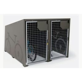 Berlin Bike Locker: Galv. Door Secure, Versatile Bike Storage Durable ...