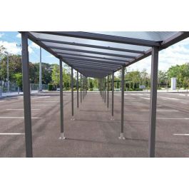 Walkway covered passageway supplied in component parts so you can build ...