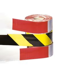 Barrier Tapes in Block Colour Stripes - 80mm x 500metre roll in ...