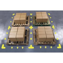 Floor Markers in high quality PVC for visible demarcation of pallet ...