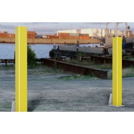 Bollards Removable (50-150mm Square) 750mm above ground - Galvanised ...