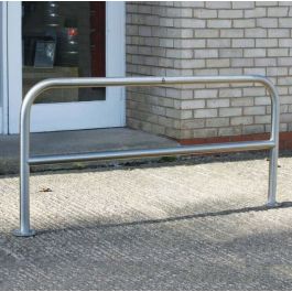 Hooped Perimeter Barrier (60mm Dia) - Stainless Steel + Horizontal Rail